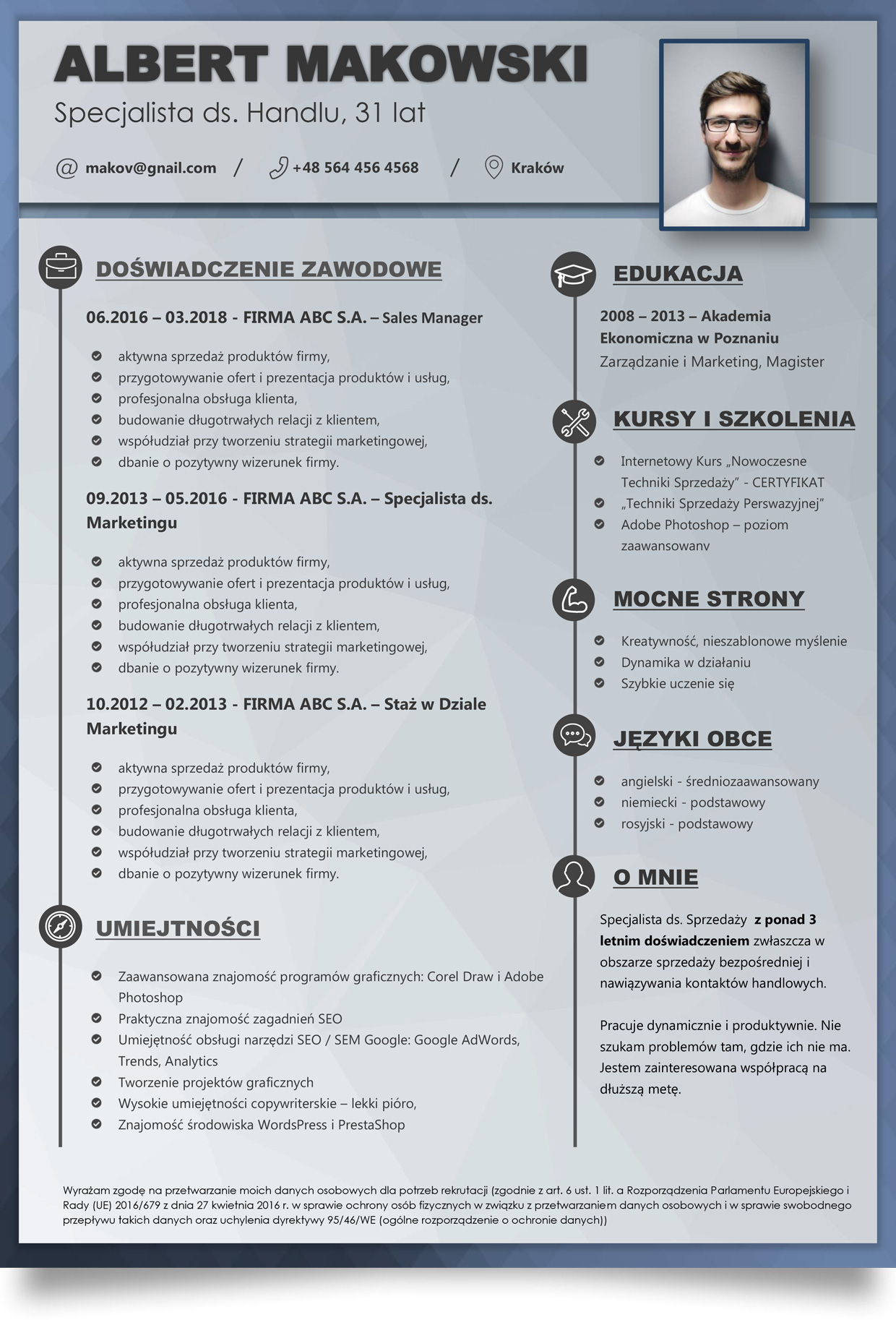 Proste CV - Wzór do Pobrania w Wordzie | Checklista.pl